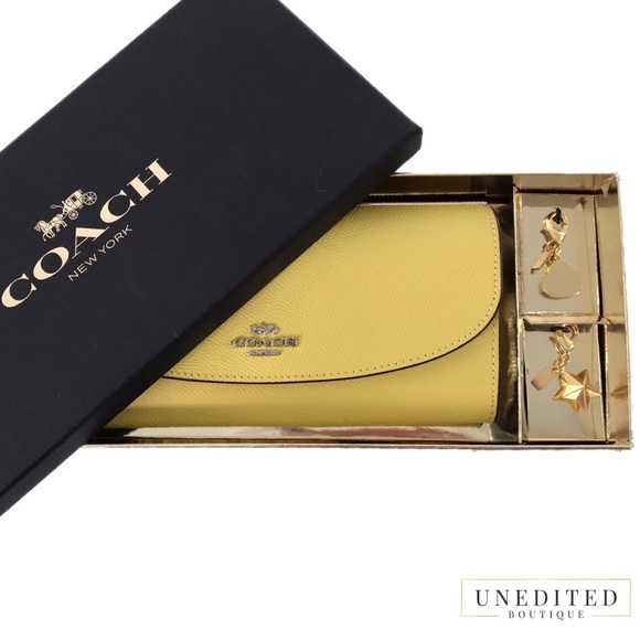 Coach | Bags | Nwt Coach Envelope Wallet With Charms Box | Poshmark